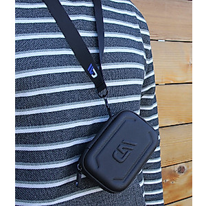 CASEMATIX Travel Case Compatible With DJI Mic 2 Wireless Microphone Kit or Original - Compact Lavalier Microphone Protection to Carry Lav Mic in Charging Case and Small Accessories