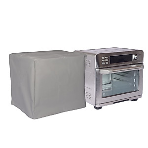 PERFECT DUST COVER, Light Grey Padded Cover Compatible with Emeril Lagasse Power Air Fryer 360 Model S∙AFO-001 Toaster Oven Standard Size, Anti-Static and Waterproof Cover by The
