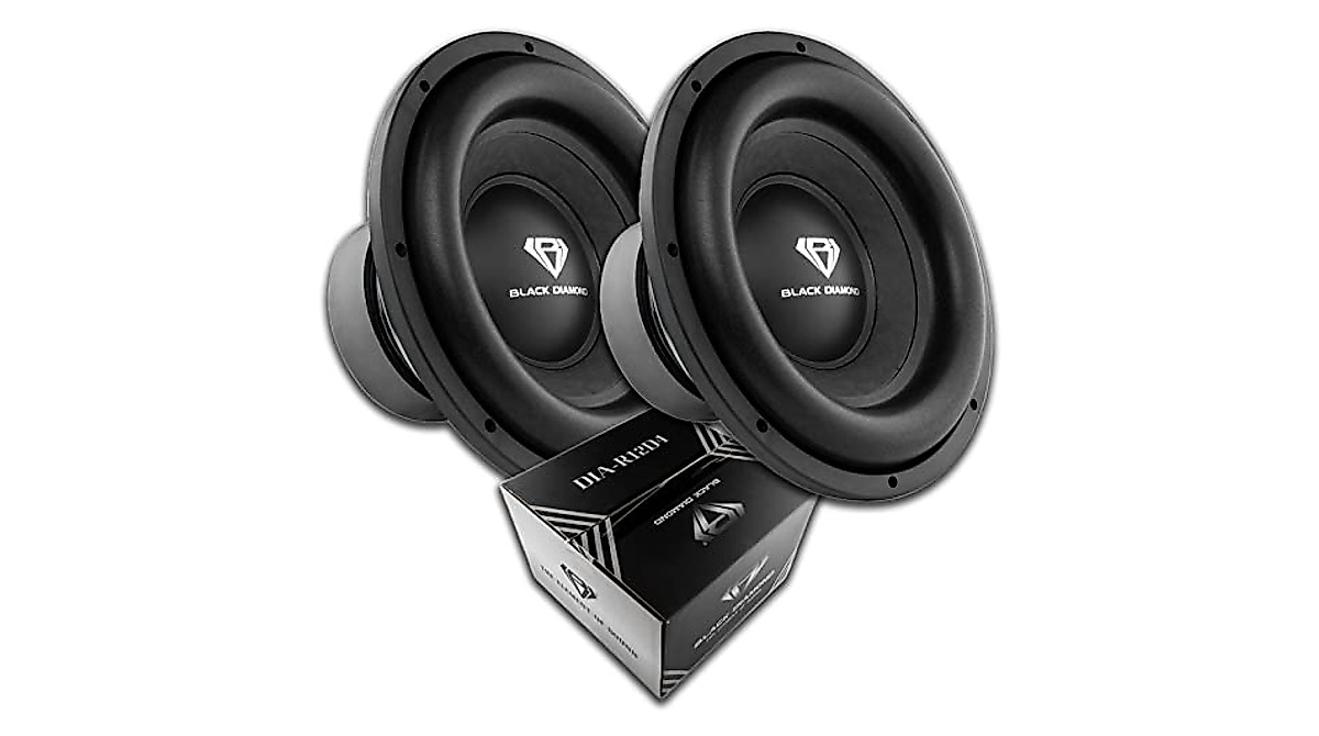 BLACK DIAMOND 1500W Amp & Two 12" Subwoofers - Get Deep Bass