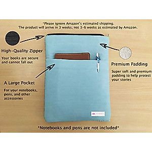 Nerdy Llama Book Sleeve - Book Cover for Hardcover and Paperback - Book Lover Gift - Notebooks and Pens Not Included