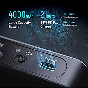 SmallRig RM75 RGB Video Light, RGBWW Full Color Portable LED Light Panel, 4,000mAh Battery, 2500-8500K, CRI96, TLCI 98, Magnetic Attraction and App, for Vlogging Photography