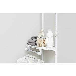 Rubbermaid Expandable Closet Shelf Kit, 2-4 ft., White, for Home/Closet/Garage/Laundry/Mudroom/Basement/House