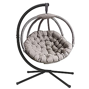 FlowerHouse FHOV100-SAND Hanging Ball Chair w/Stand - Overland Sand