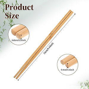 10 Pairs Chinese Chopsticks Chop Sticks Reusable Dishwasher Safe Bamboo Chopsticks Reusable Natural Wooden Chopsticks Reusable Chopsticks for Adults Chopsticks Bamboo for Noodles Restaurants