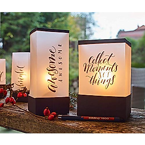 edding 1880 profipen - black - set of 4 -line width 0.25-0.7 mm-fineliner pen for precise writing, sketching and technical drawing - fine, metal-encased nib - suitable for use with rulers and stencils