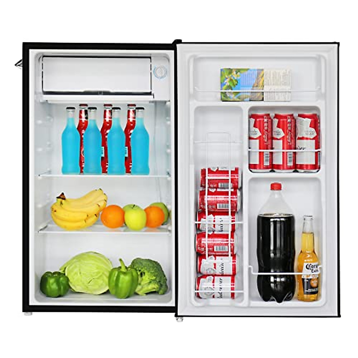 FRIGIDAIRE EFR331-BLACK 3.2 Cu ft Eraser Board Mini Compact Dorm Fridge (Black)