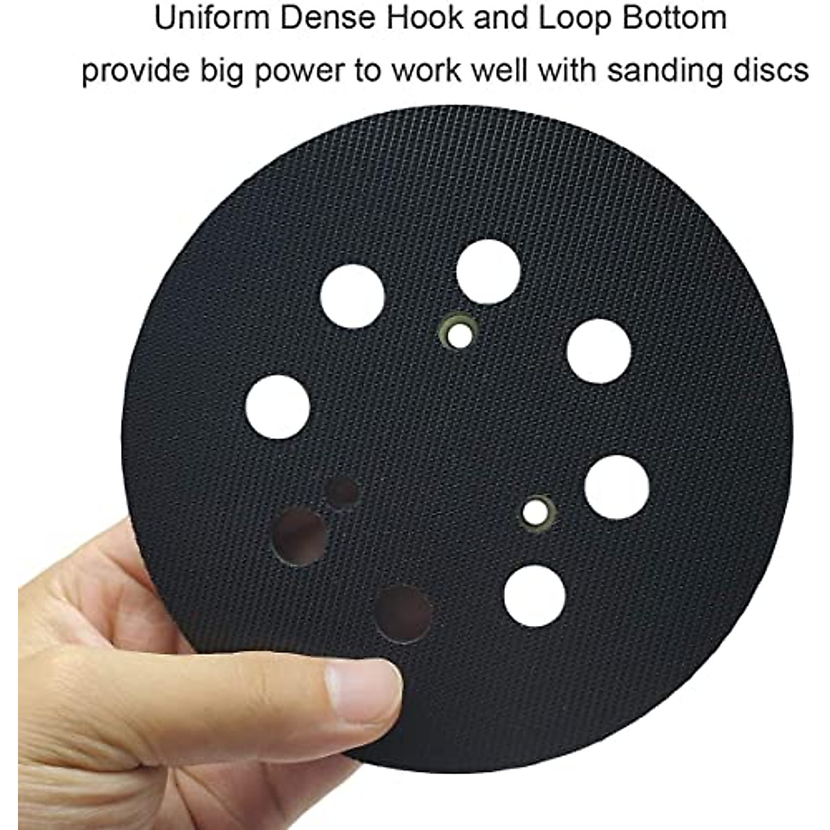 M-jump 5 inch 8 Hole Sander Hook and Loop Replacement Pad for DeWalt DW420, DW421, Dw423, DW426, D26451, D26453 Orbital Sander