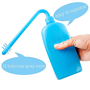 MiDube 2 PCS Washing Bottles for Colostomy-Bag Plastic Cleaning Tool Supplies Stoma Bag Clean Bottles Rinse Pot for All Ostomy Bags - Reusable Wash Bottle 350ML