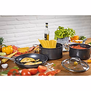 Kuhn Rikon Easy Pro Non-Stick Dutch Oven with Glass Lid, 5 litre/24 cm