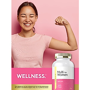 Carlyle Multivitamin for Women with Iron | 200 Softgel Capsules | Nutritional Support Supplement | Non-GMO, Gluten Free