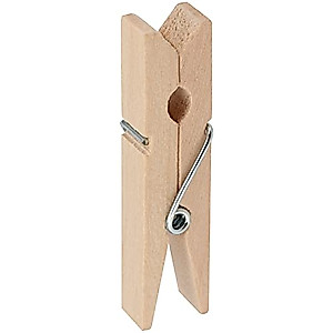 MANCHAP 200 Pack Natural Wooden Clothespins, Small Clothes Pins Wooden Clothes Pegs, Wood Clothing Pins Wooden Clips for Clothes, Photos, Crafts Display, 1.7 Inch Long