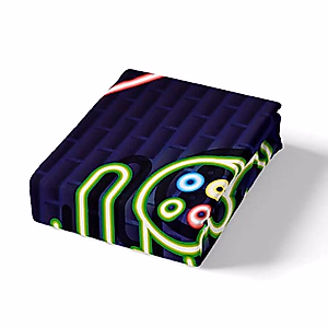 Gaming Bedding Set Full Size, Gaming Duvet Cover Gamer Wireless Controller Gamepad Quilt Cover for Kids Teen Boys Youth Geometric Duvet Cover Twin 173CM*218CM