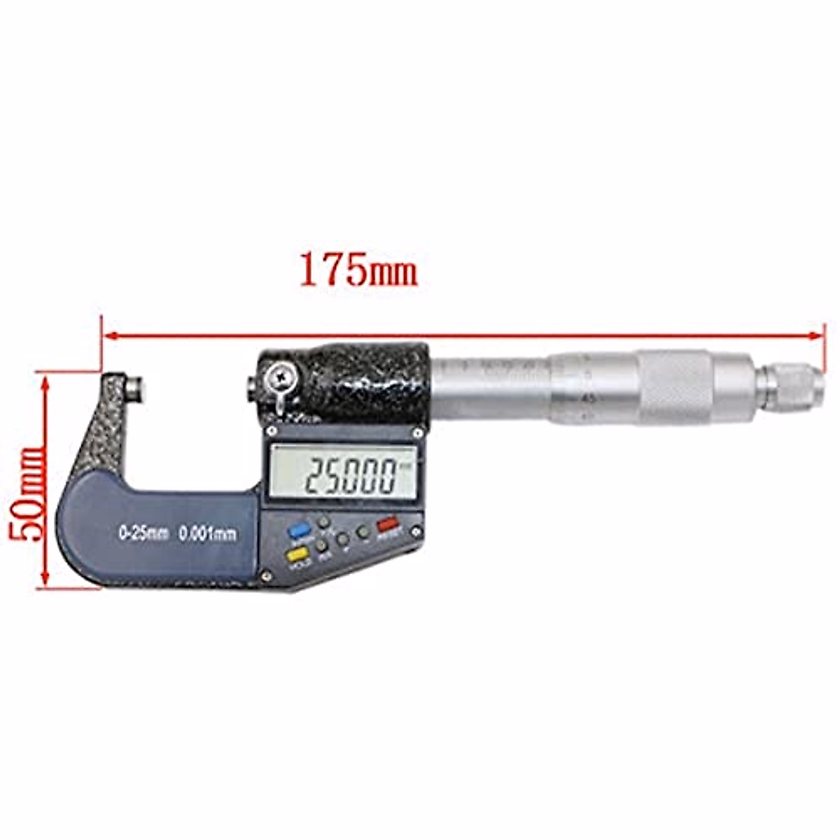 Micrometer Electronic Display Gauge Thickness Measuring Inch/Metric Diameter Caliper Micrometer Gauge Caliper Tool