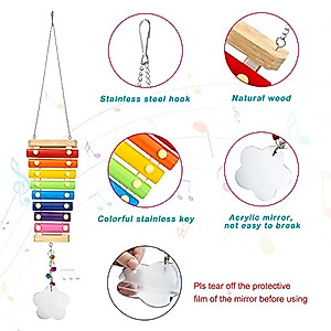 Woiworco 6 Packs Chicken Toys, Chicken Xylophone Toys for Hens, Chicken Pecking Toys and Vegetable Hanging Feeder for Chicken Bird Parrot, Chicken Toys for Coop Chicken Coop Accessories