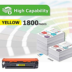 Aztech Compatible Toner Cartridge Replacement for HP 131X 131A CF212A for HP Pro 200 Color M251nw M251n MFP M276nw M276n Printer Ink (Yellow, 1-Pack)