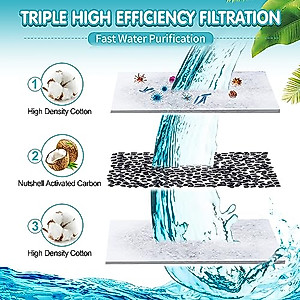 MantaMaze 6 Pack Extra Small Filter Cartridges for Aqueon QuietFlow E Internal Power Filter Size 3 - Extra Small Replacement Filter Cartridges for Aqueon (XS-6 Pack)
