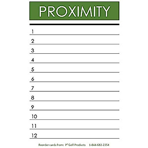 P2 Golf Products Proximity Marker/Long Driver Card Holder