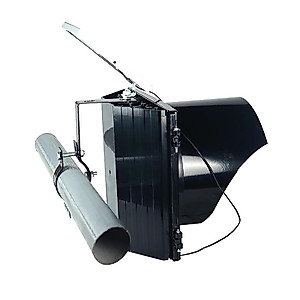 FQMYLTYN 12inch LED Solar Traffic Light, Yellow Flashing Light, IP65 Waterproof PC Housing Industrial LED Traffic Stop Light with Solar Panel, for Roads, Toll Booths (Size : 400mm)