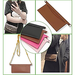 Lckaey Purse kit Emily wallet for Sarah bag, chain accessories, organizer shoulder bag Y001-brown