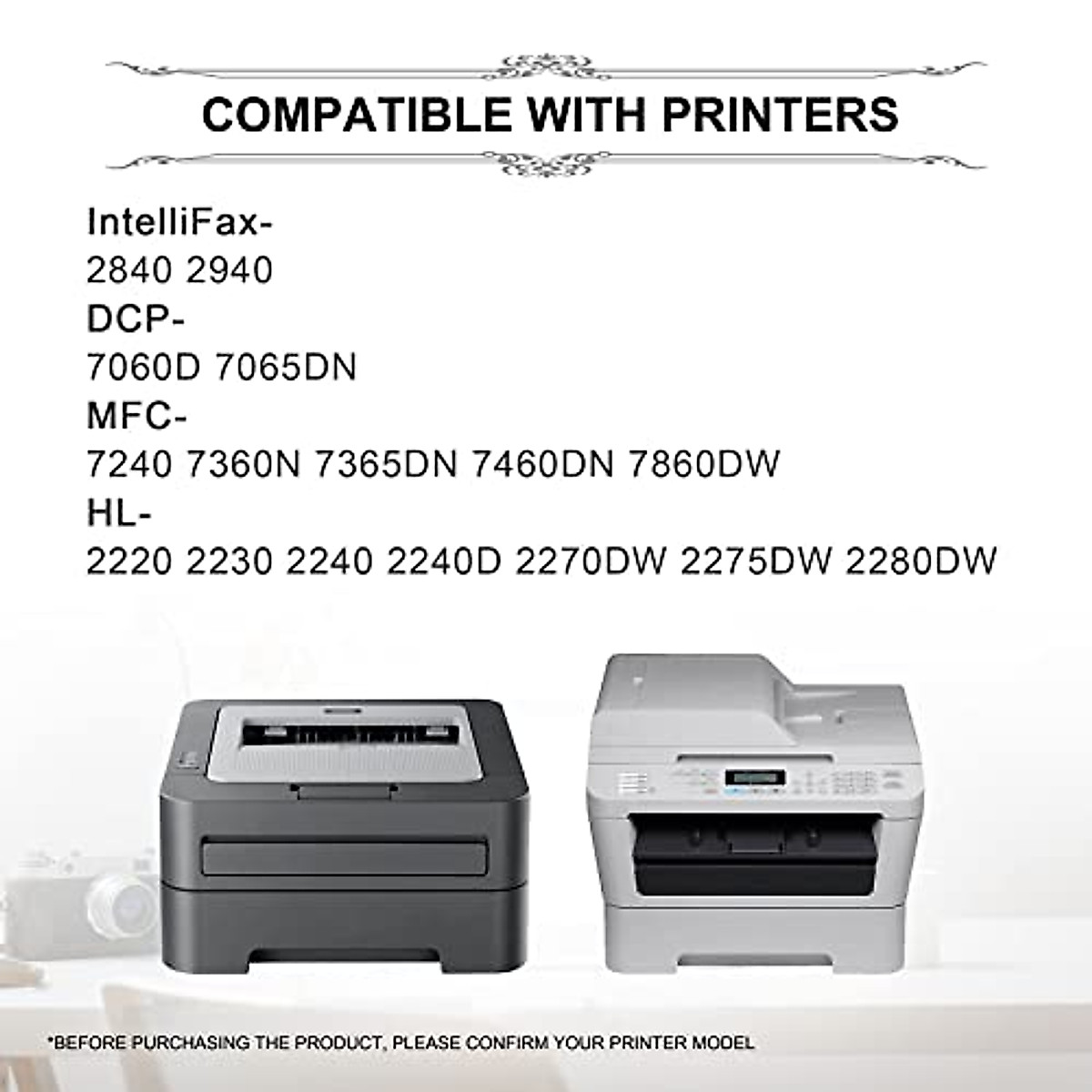 MANDBOY Compatible Replacement for Brother TN-420 TN420 Toner-Cartridge (Black), Work with DCP-7060D IntelliFax-2840 2940 HL-2220 MFC-7360N Printer Cartridge, 1-Pack