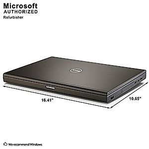 Dell Precision M6600 17.3 Inch Workstation Laptop, Intel Core i5-2520M up to 3.2GHz, 8G DDR3, 320G, DVD, WiFi, VGA, HDMI, DP, Win 10 Pro 64 Bit Multi-Language Support English/French/Spanish(Renewed)