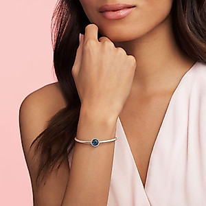 Pandora Sparkling Dark Blue Charm Bracelet Charm Moments Bracelets - Stunning Women's Jewelry - Gift for Women - Made with Sterling Silver & Cubic Zirconia