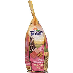 Nature′s Recipe Grain Free Salmon, Sweet Potato & Pumpkin Recipe Dry Dog Food, 4 lb. Bag