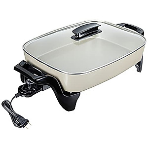 Presto, Grey Ceramic 06856" Electric Skillet, 16"