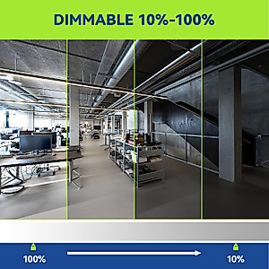 Monios-L LED Linear Light with Remote Control, 4FT Dimmable Pendant Light Fixture, 3000K to 6000k Color Changing, 36W Hanging Island Lights, Linkable Ceiling Lighting for Office Shop Gym