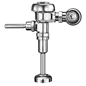 Sloan Regal 186 Exposed Manual Urinal Flushometer, 0.5 GPF Manual Flush Valve - Single Flush Non-Hold-Open Handle, Fixture Connection Top Spud, Polished Chrome Finish, 3982628