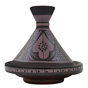 Moroccan Handmade Serving Tagine Exquisite Ceramic Vivid colors Original 6 Inches in Diameter