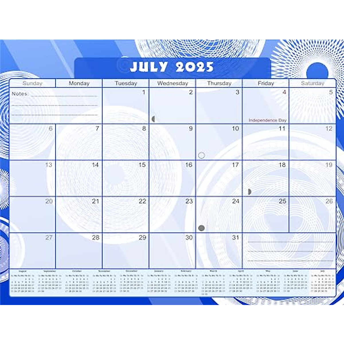 2024-2025 Academic Year 12 Months Student Calendar/Planner for 3-Ring Binder, Desk or Wall (Edition #013)
