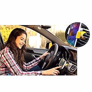 SAL Industries Universal Smartphone Mount Holder for Car/Bike/Stroller/Car Air Vent/Golf Cart/Desktop/Motorcycle/GPS/Exercise Bike Compatible with iPhone/Samsung Galaxy/HTC, Black CCC