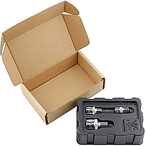 KAIFNT K301 Square Drive Magnetic Bit Holder Socket Adapters, 3-Piece