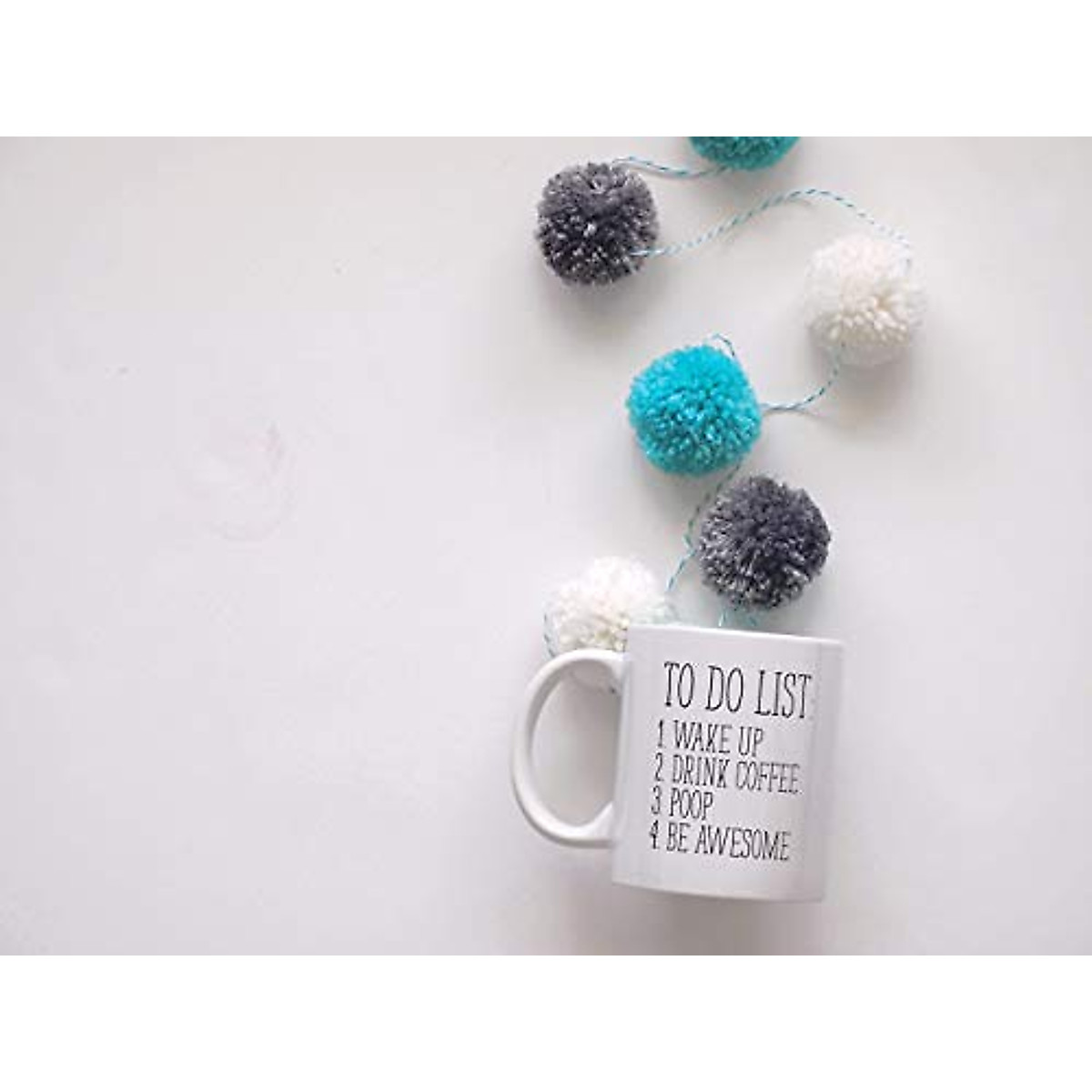 To Do List Wake Up Drink Coffee Poop Be Awesome Funny Quote Coffee Mug, Motivational Mug, Fun Mugs, Funny Gift (11oz)