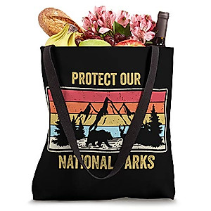 Protect Our National Parks Nature Lover Hiker Earth Day Tote Bag