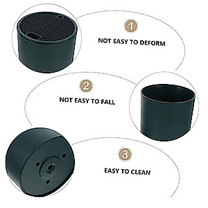 AUTSUPPL Knife Blocks Knife Holders Universal Cutter Block Cutter Storage Rack Counter Knife Holder Kitchen Scissor Rack Slot Kitchen Cutter Block Kitchen Cutter Storage Holder Abs Green