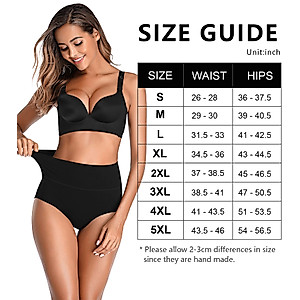 OLIKEME Tummy Control Underwear High Waisted Cotton Postpartum Underwear Soft Stretch Full Coverage Womens Underwear, Size L
