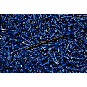 (2,500) Hex Washer Head 1/4 x 1-1/4 Concrete Screws Tapcons + 3 Bits Bulk