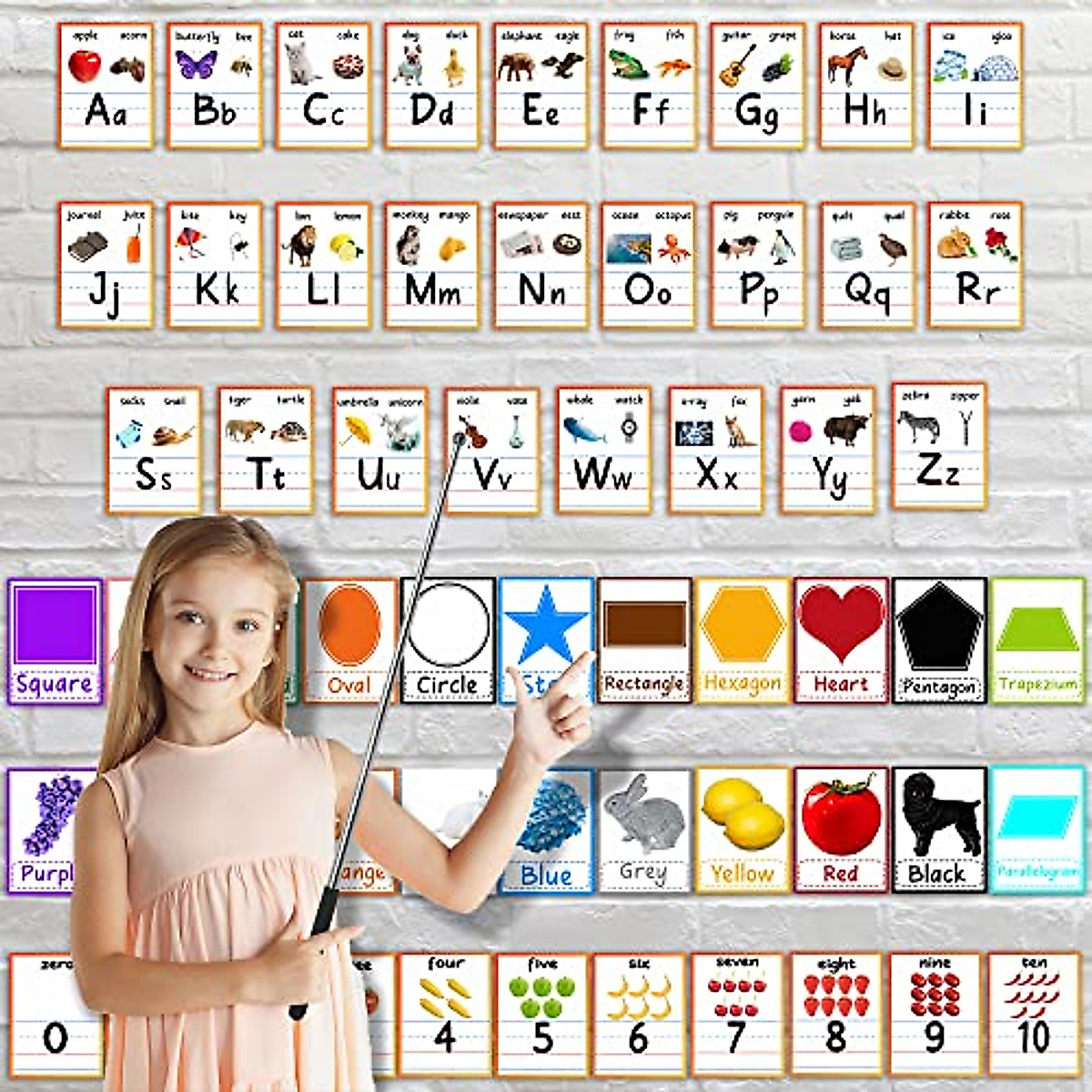 Engaging 59 Pieces Alphabet Bulletin Board Set for Kids
