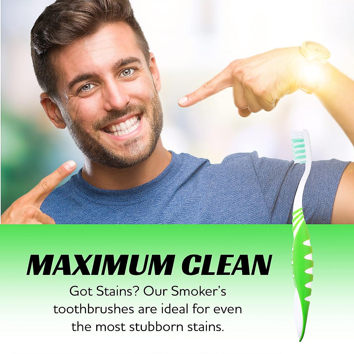 Extra Firm Toothbrush, Hard Bristle Toothbrush Set for Adults or Smokers Travel Toothbrush Kit, Hard Multicolor Denture Brush, Large Head, Manual Travel Toothbrush Hard Bristles