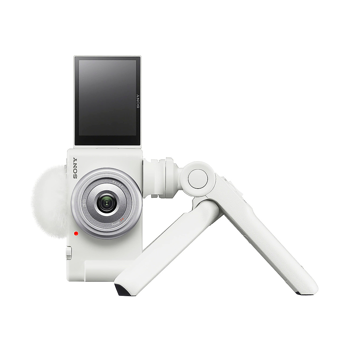 Sony ZV-1F Vlog Camera for Content Creators and Vloggers (White) (Renewed)