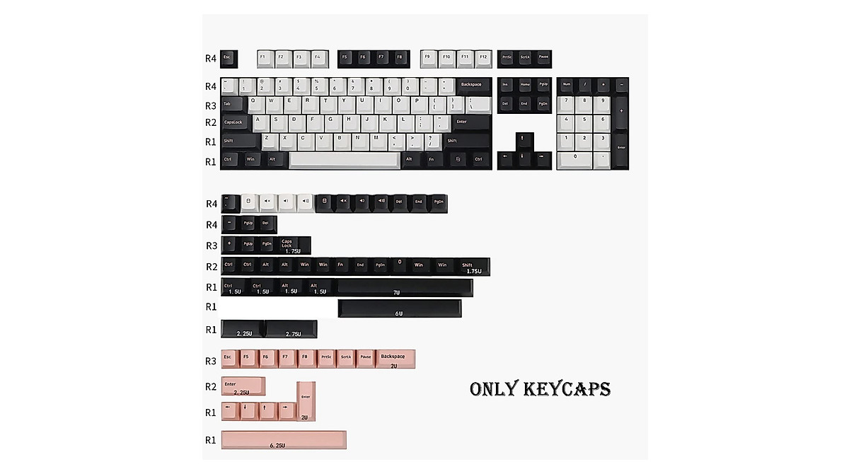 Gliging Olivia Keycaps - Durable PBT for Mechanical Keyboards
