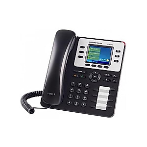 Grandstream Enterprise IP Telephone GXP2130 (2.8" LCD, POE, Power Supply Included) , Black