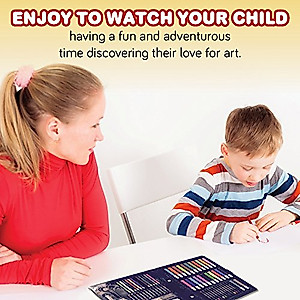 Deluxe Art Set For Kids by ART CREATIVITY - Ideal Beginner Artist Kit Includes 101 Pieces - Watercolor, Crayons, Colored Markers, Color Pencils and More + Bonus Coloring Book