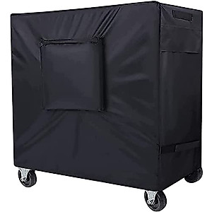 SIRUITON Cooler Cart Cover Waterproof Oxford Fabric, Fits for Most 80-100 Quart Rolling Cooler Cart Cover, Outdoor Beverage Cart, Patio Ice Chest Protective Covers