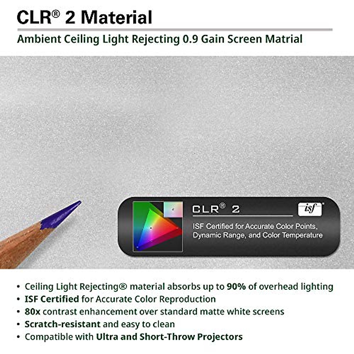 Elite Screens Aeon CLR2 Series, 16:9, Edge Free Ceiling and Ambient Light Rejecting Fixed Frame Projector Screen for Ultra-Short Throw Projectors Fixed Frame (103" Diagonal, 16:9)