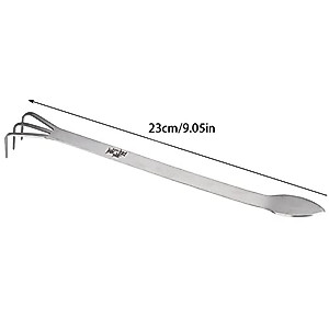 Rake Bonsai Tool Bonsai Tweezers 2 in 1 Stainless Steel Bonsai & Gardening Tool Root Rake + Spatula