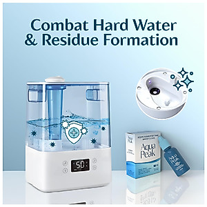 [2-Pack] Humidifier Drops for a Clean Tank - 400+ Uses - Food Grade Humidifier Cleaner - Slows Residue Accumulation and Scaling - Made in USA - Humidifier Water Treatment Cleaning Solution