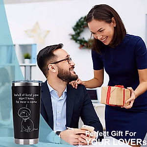 CHICKOR Get Well Soon Gifts for Men Women Post After Surgery, Funny Divorce Break up Gifts For Men Women, Grief Feel Better Gifts, At Least You Don’t Have To Wear a Cone 20 Oz Tumbler